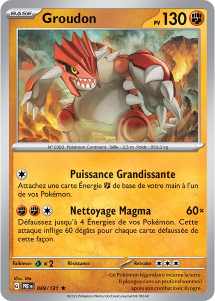 Pokémon - Groudon (PRE 049/131) - Évolutions Prismatiques - DracauGames