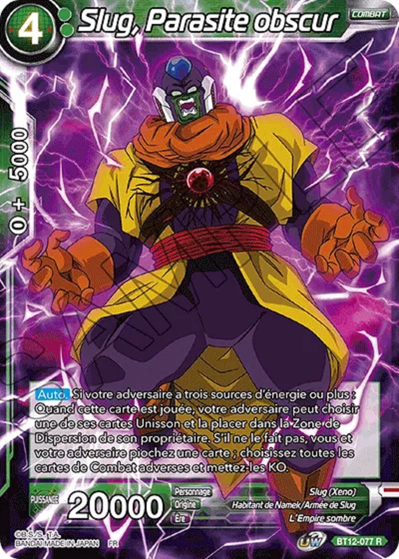 Slug, Parasite obscur : BT12-077 R - Carte Dragon Ball Super Card Game ...