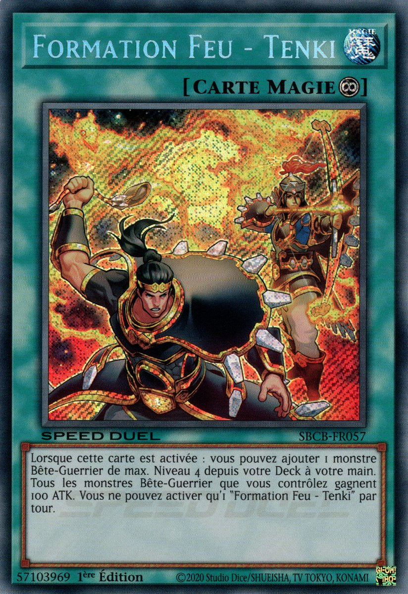 Formation Feu - Tenki : SBCB-FR057 SE (V.2) - Carte à l'unité Yu-Gi-Oh ...