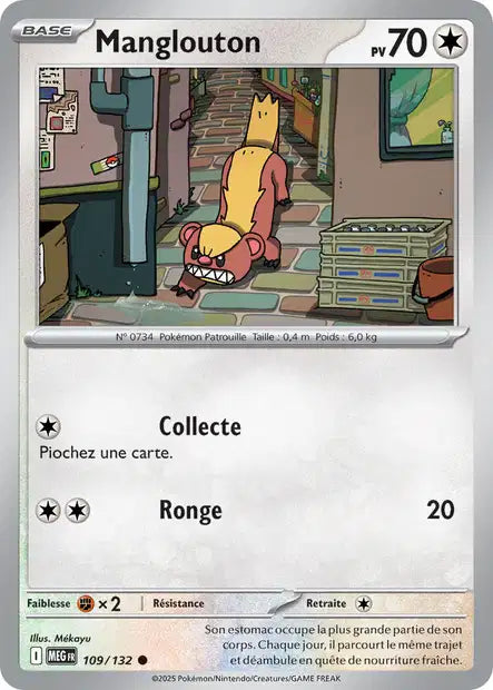 Manglouton (MEG 109/132) - Méga-Évolutions - Carte Pokémon ME01 ...