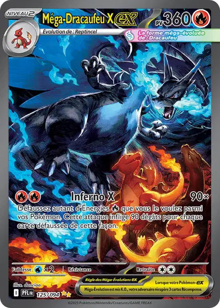 Méga-Dracaufeu X ex (PFL 125/094) - ME02 Flammes Fantasmagoriques - Ca ...